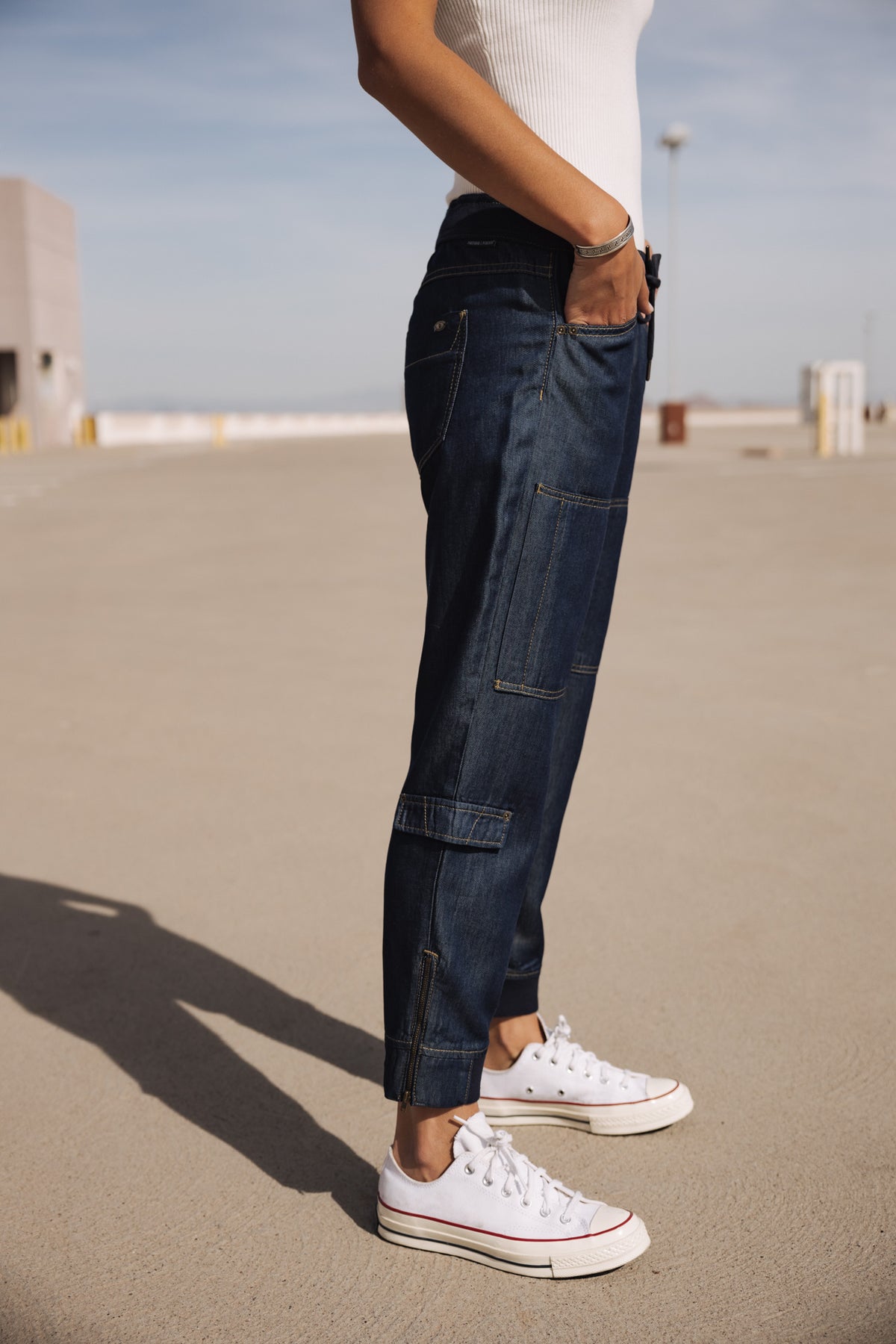 Jean Cargo pour femme | Freeman T. Porter