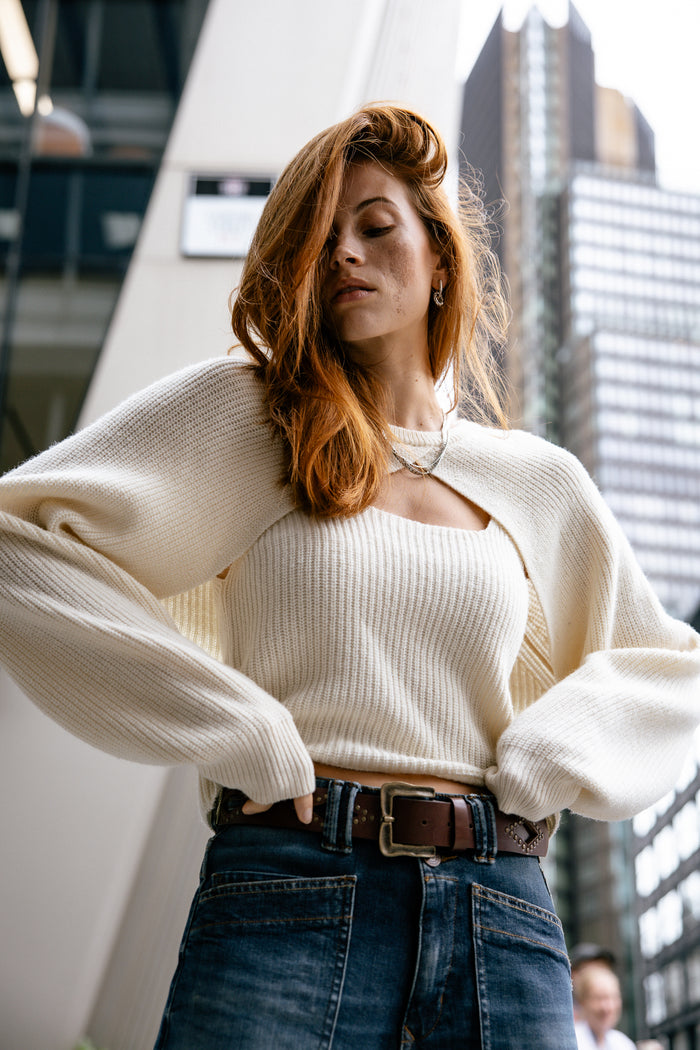 Pulls pour femme : à col V, col rond ou col roulé - Freeman T. Porter