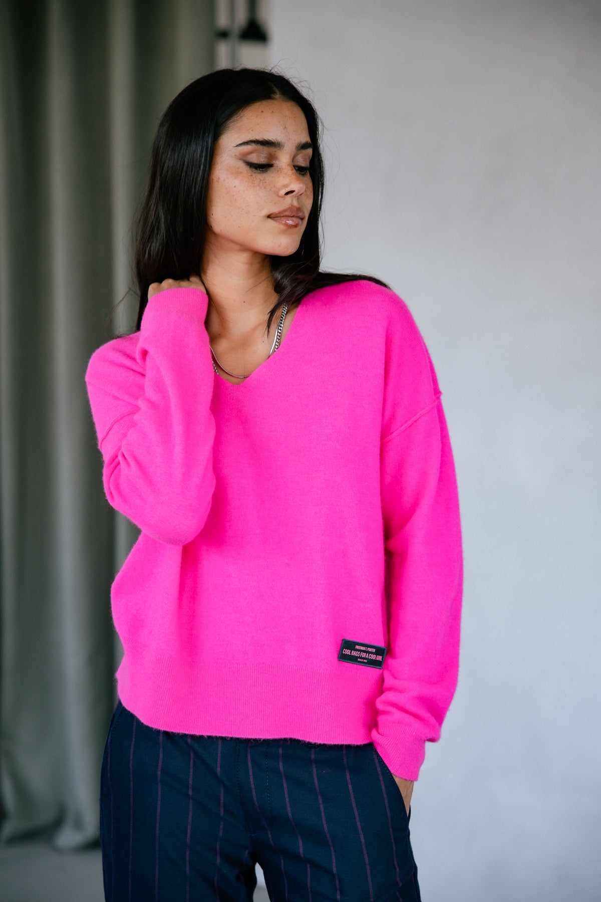 Pulls pour femme : à col V, col rond ou col roulé - Freeman T. Porter