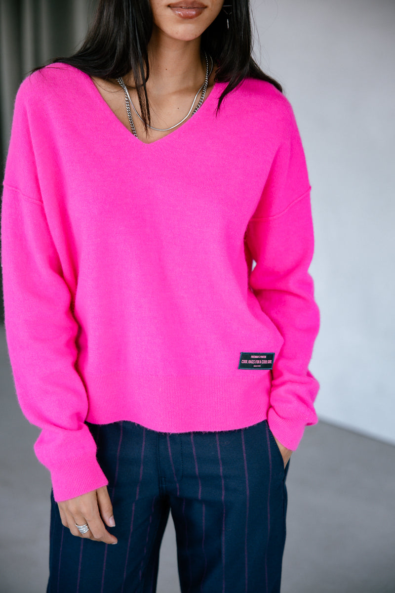 Pulls pour femme : à col V, col rond ou col roulé - Freeman T. Porter